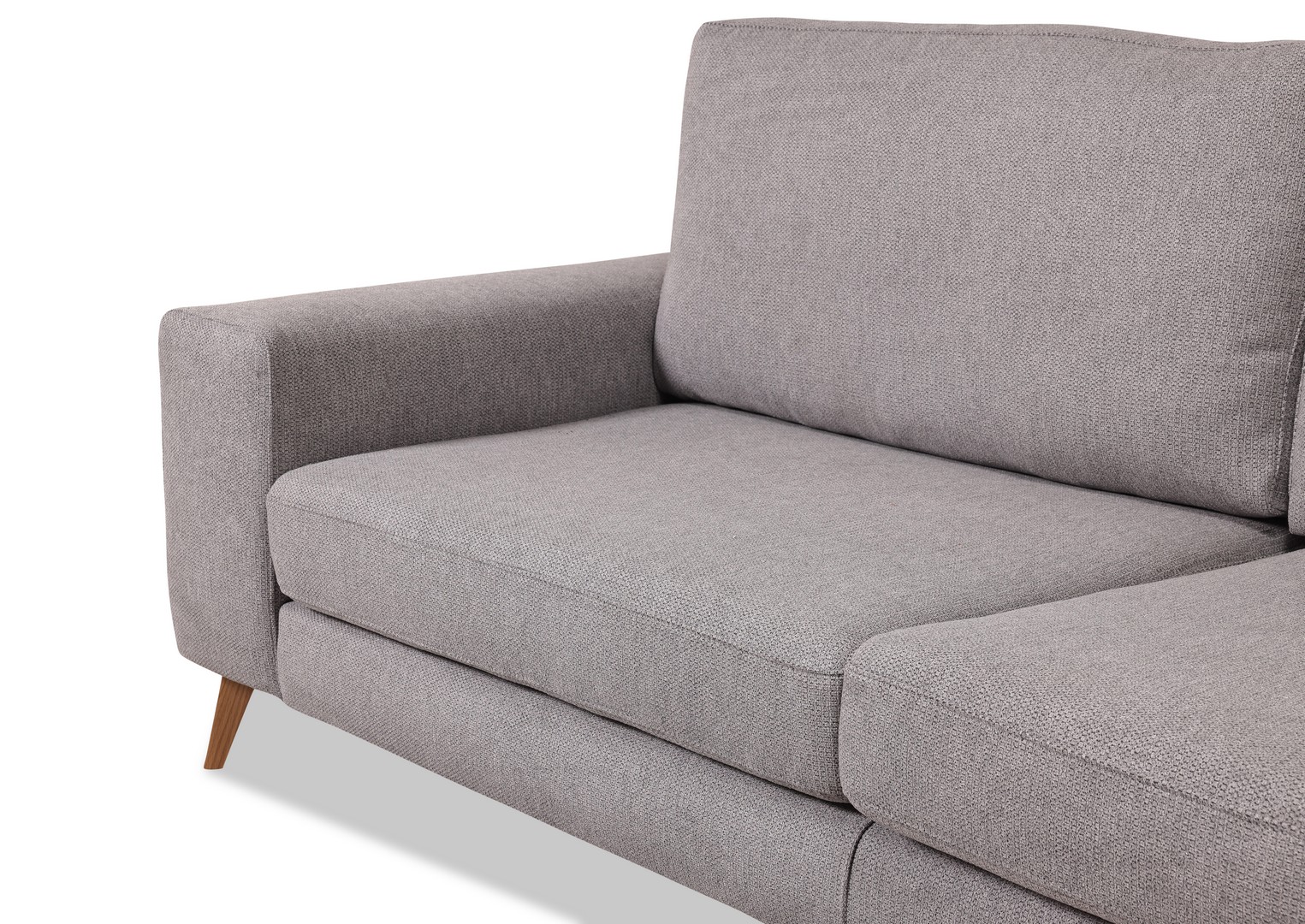 ספה תלת מושבית 243 ס"מ בד בגוון אפור כהה דגם מורדי